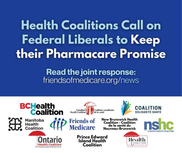 Health coalitions call on federal Liberals to keep their pharmacare ...